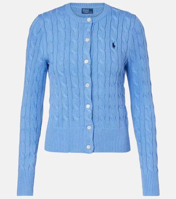 Polo Ralph Lauren Cable-knit Cotton Cardigan - Blue