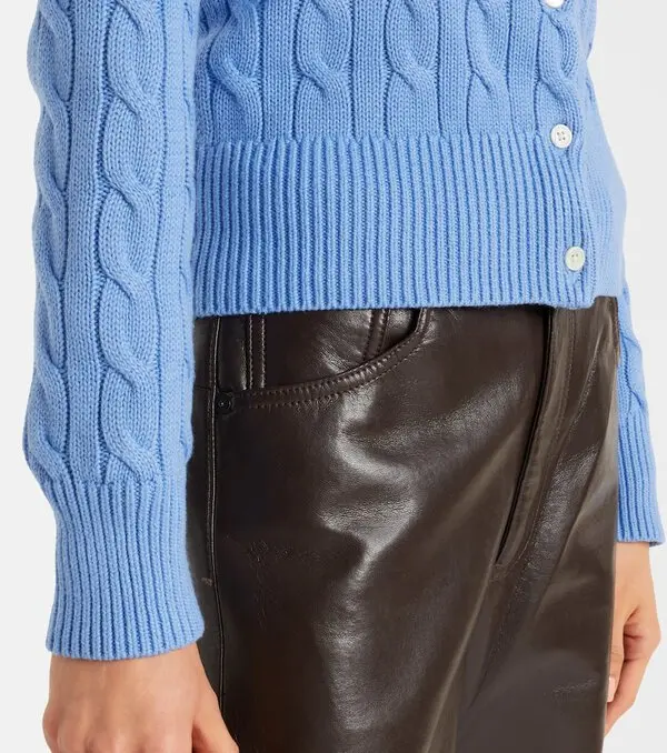 Polo Ralph Lauren Cable-knit Cotton Cardigan - Blue