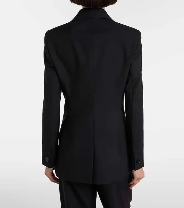 Gucci Double-breasted Wool Blazer - Black