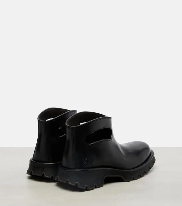 Loewe Bobby Leather Ankle Boots