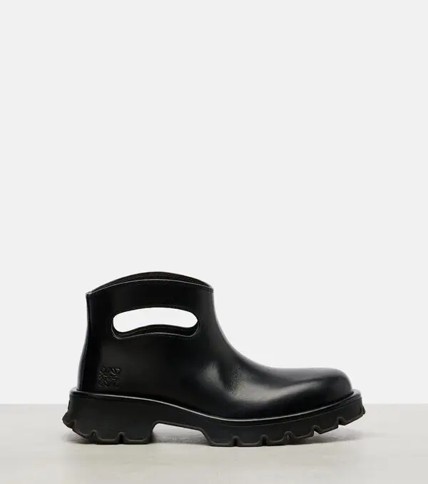 Loewe Bobby Leather Ankle Boots