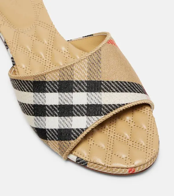 Burberry Sloane Check Mules