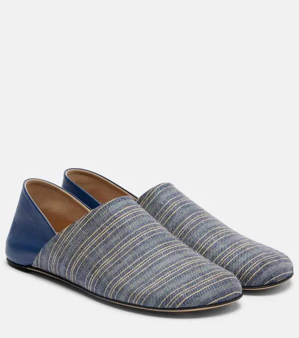 JW Anderson Slip-on Shoes With Leather Trim - Blue