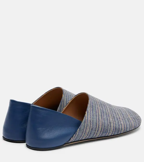 JW Anderson Slip-on Shoes With Leather Trim - Blue