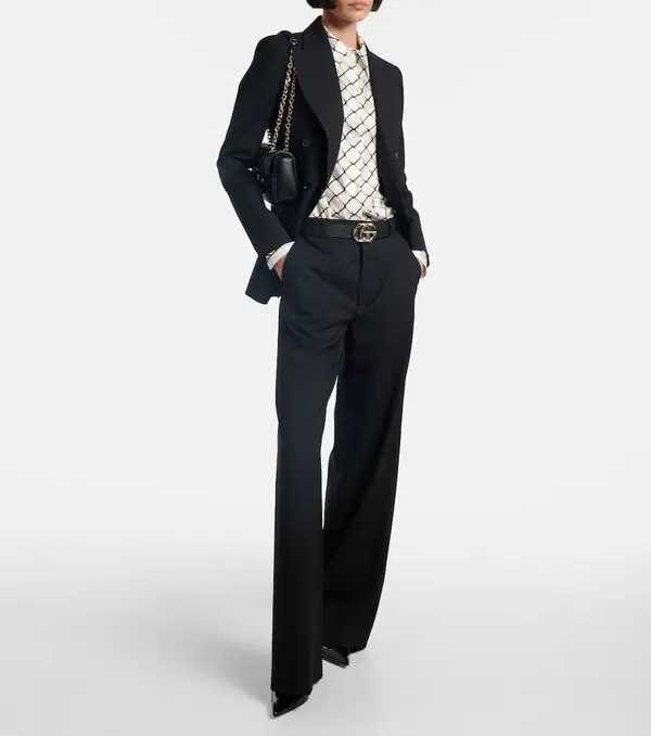 Gucci Horsebit Silk Twill Shirt