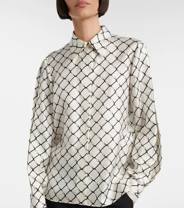 Gucci Horsebit Silk Twill Shirt