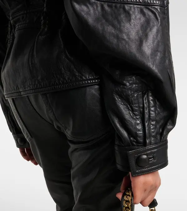 Isabel Marant Étoile Double-breasted Leather Jacket