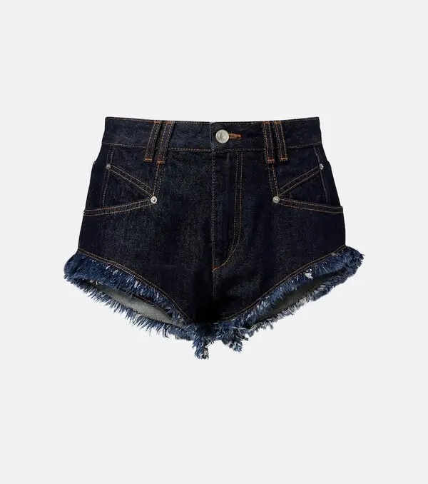 Isabel Marant Étoile Eneidala High-rise Denim Shorts - Blue