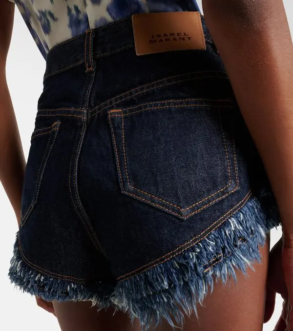 Isabel Marant Étoile Eneidala High-rise Denim Shorts - Blue