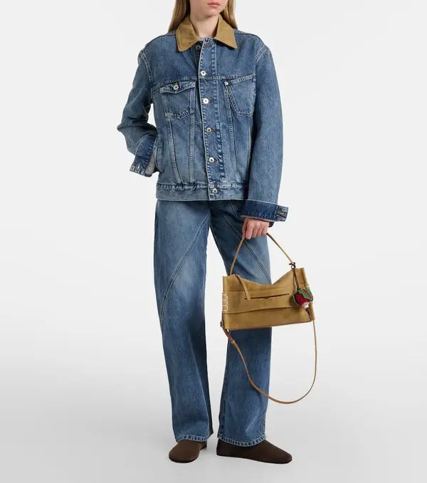 JW Anderson Twisted Embroidered Straight Jeans