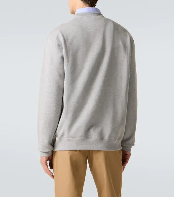 Gucci Web Stripe Cotton Sweatshirt