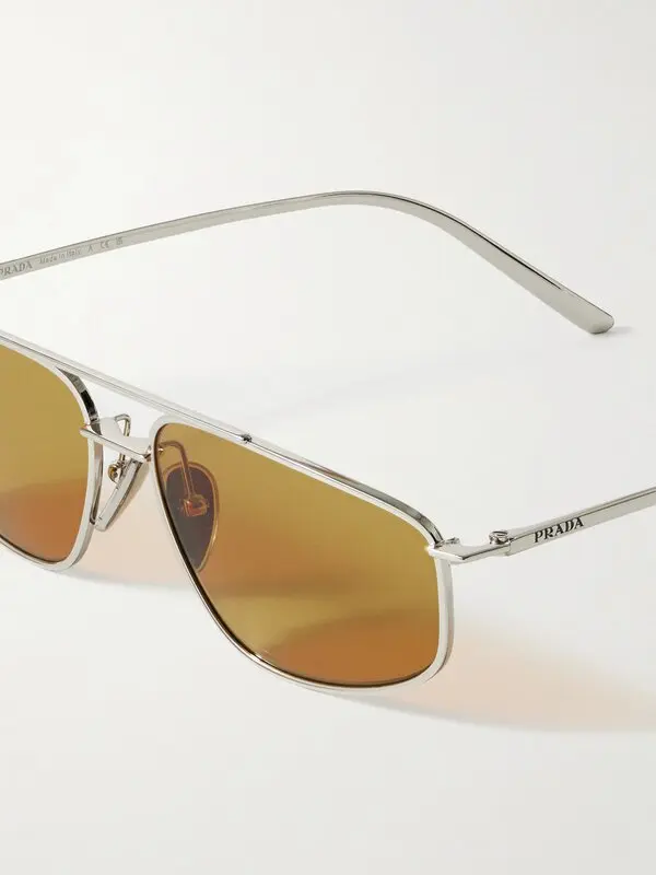 Prada Aviator-style Sunglasses - Silver