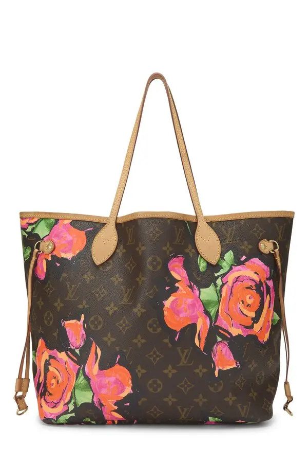 LOUIS VUITTON Stephen Sprouse X Monogram Roses Tote - Brown