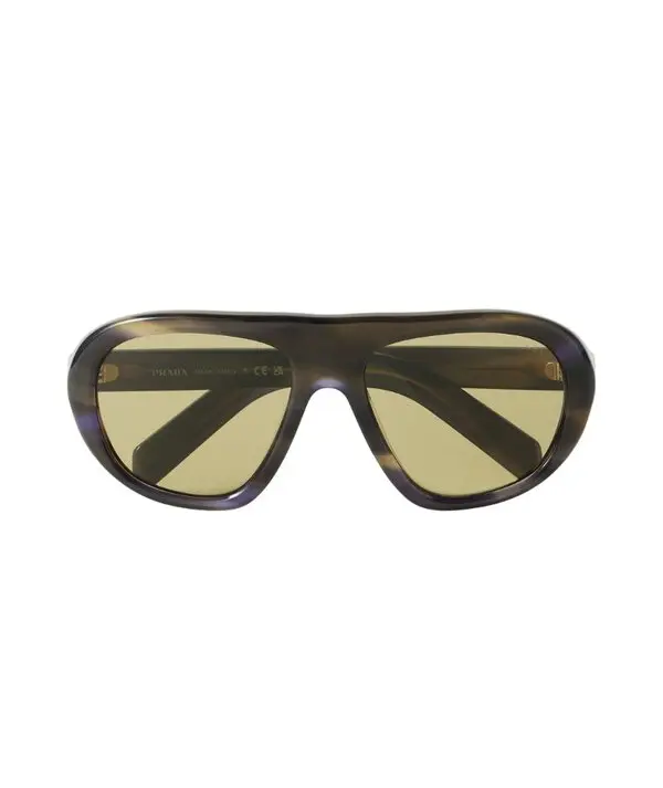 Prada Oversized Aviator-style Sunglasses - Brown