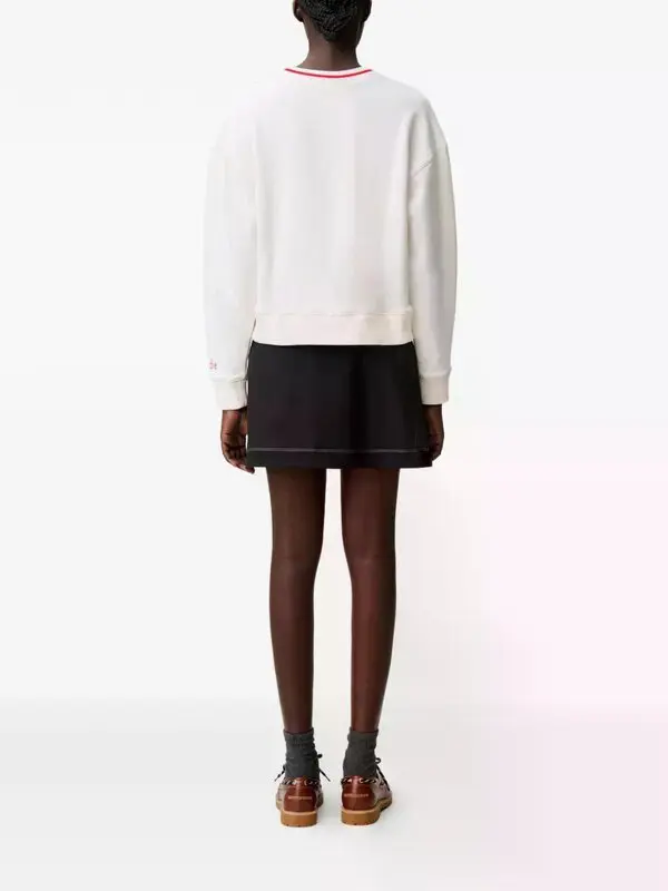 Claudie Pierlot Embroidered Logo Crewneck Sweater