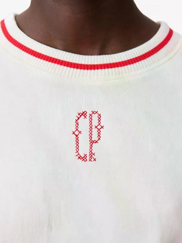 Claudie Pierlot Embroidered Logo Crewneck Sweater