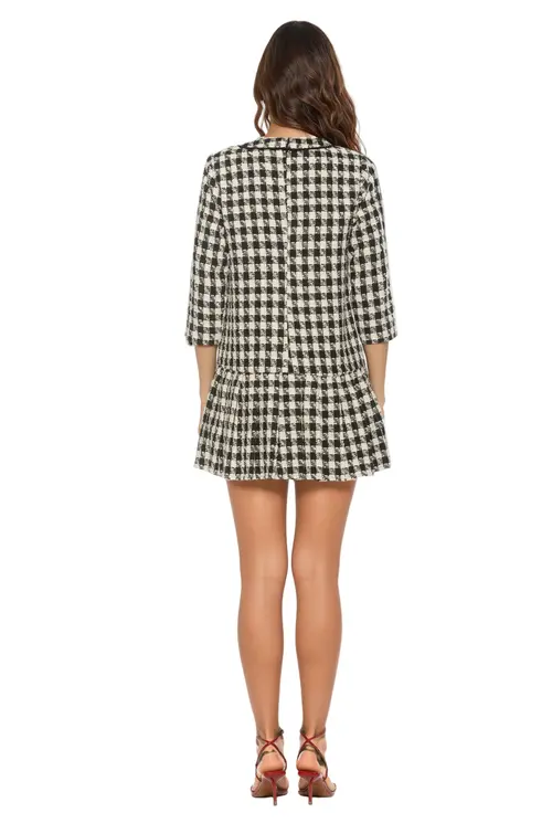 ALEXIA ADMOR Sabine Dress - Bw Houndstooth