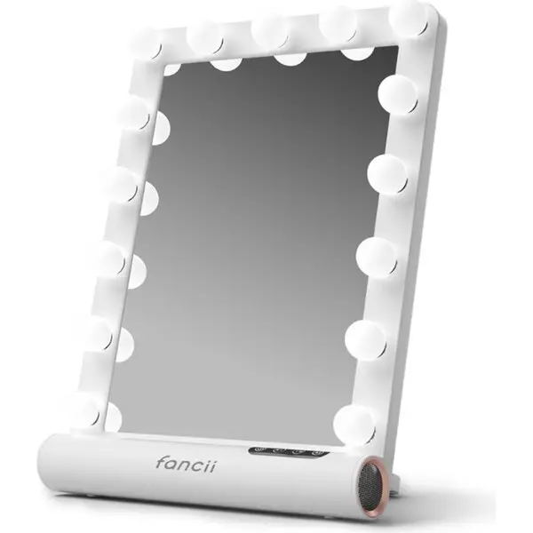 FANCII Madeline Mini Hollywood Mirror - White