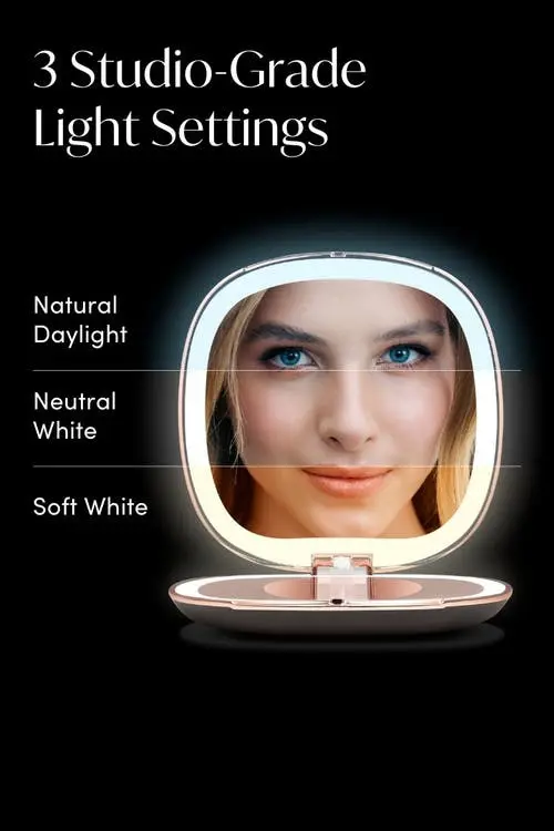 FANCII Mila 2 Led Compact Mirror - Midnight Majesty