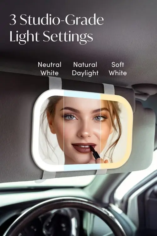FANCII Juni 2 Lighted Car Visor Mirror