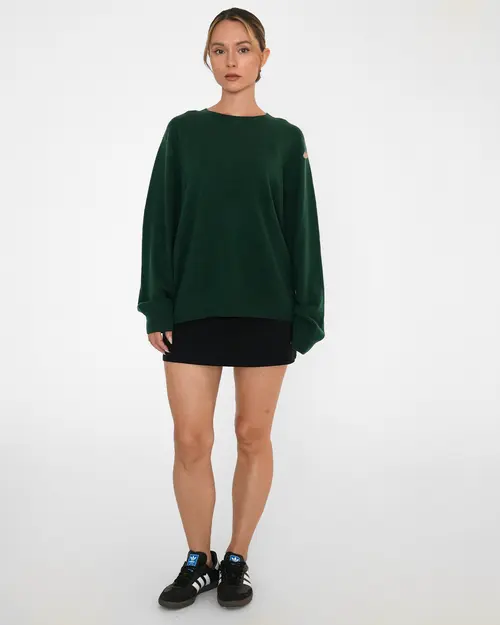 REBODY Beau Oversized Crewneck Cashmere Sweater