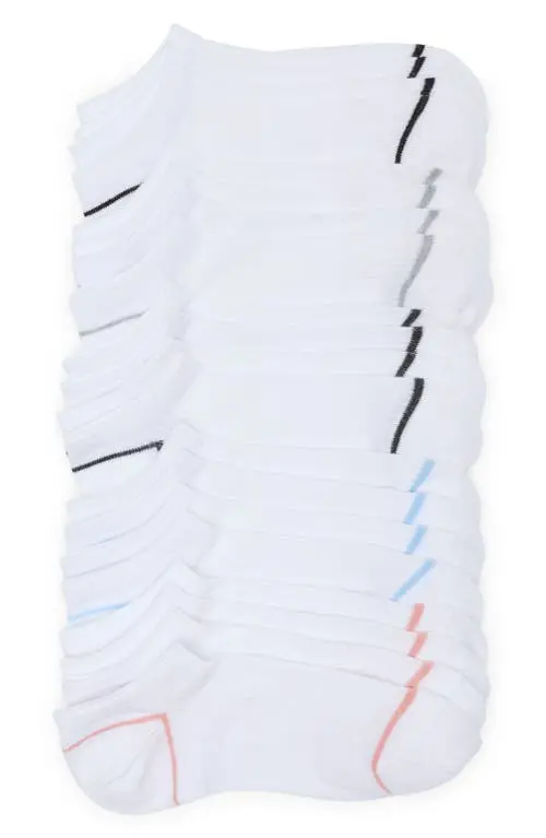 NORDSTROM RACK Everyday Assorted Ankle Socks 10 Pack - White