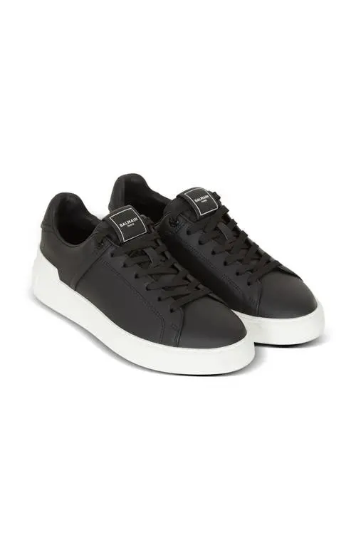 Balmain Calfskin B-court Trainers - Multicolor