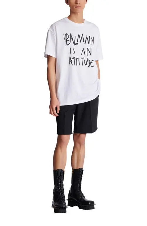 Balmain Coton Printed T-shirt
