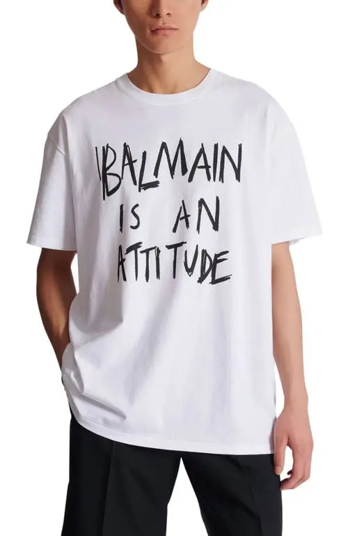 Balmain Coton Printed T-shirt