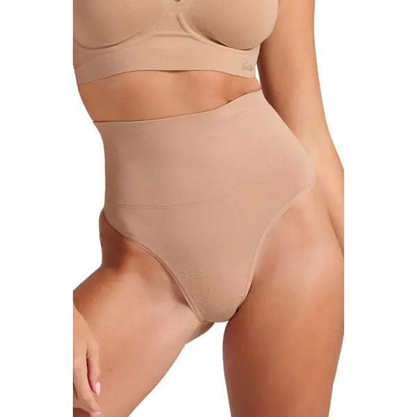 SIELLA Sculpt High Waist Shaping Thong - Taupe