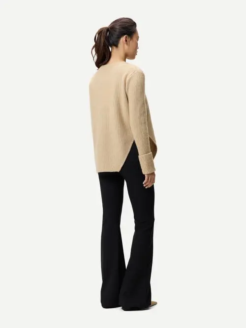 Gobi Cashmere Cashmere Sweater With Detachable Collar - Beige