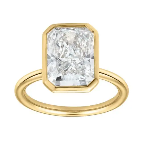 LUVMYJEWELRY 14k Gold Lab Grown Diamond Solitaire Ring - 14k Yellow Gold