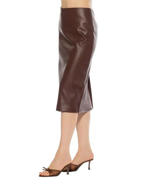 ALEXIA ADMOR Auren Pencil Skirt - Burgundy