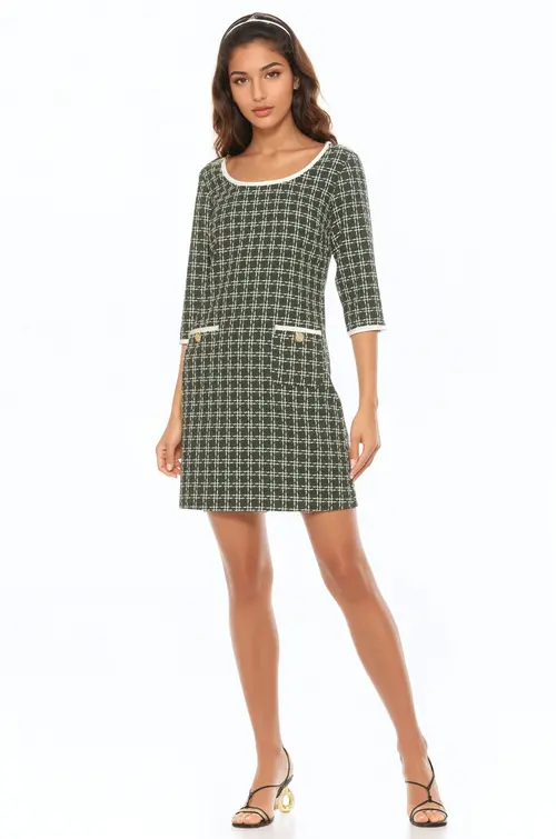 ALEXIA ADMOR Orla Tweed Mini Dress