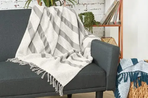 CAROL & FRANK 50" X 60" Chandler Throw Collection - Grey