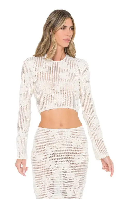 JBQ Agustina Lace Crop Top