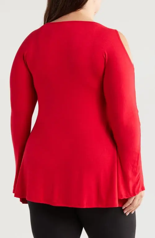 24SEVEN COMFORT APPAREL Crisscross Strap Jersey Top