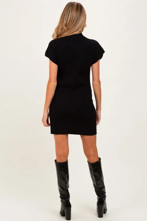 PINKBLUSH Ribbed Knit Maternity Sweater Dress