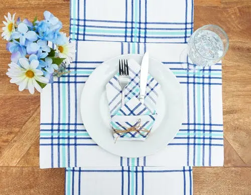 C&F HOME River Run & White Set Of 6 Placemats