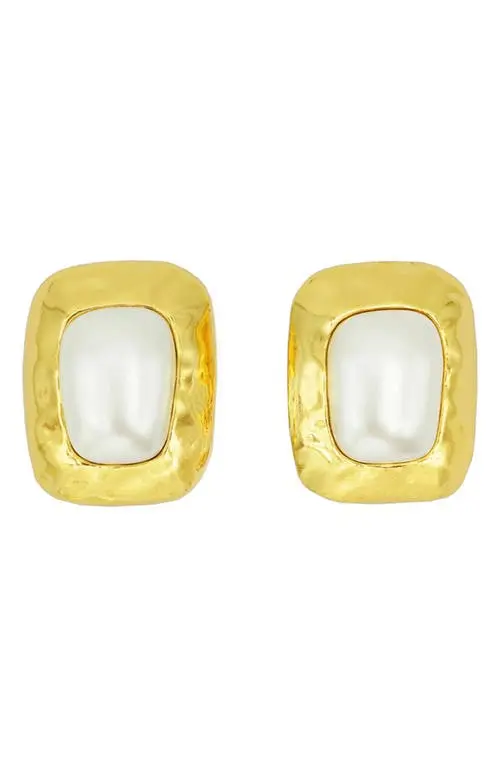 PETIT MOMENTS Giovana Drop Earrings - Gold/pearl