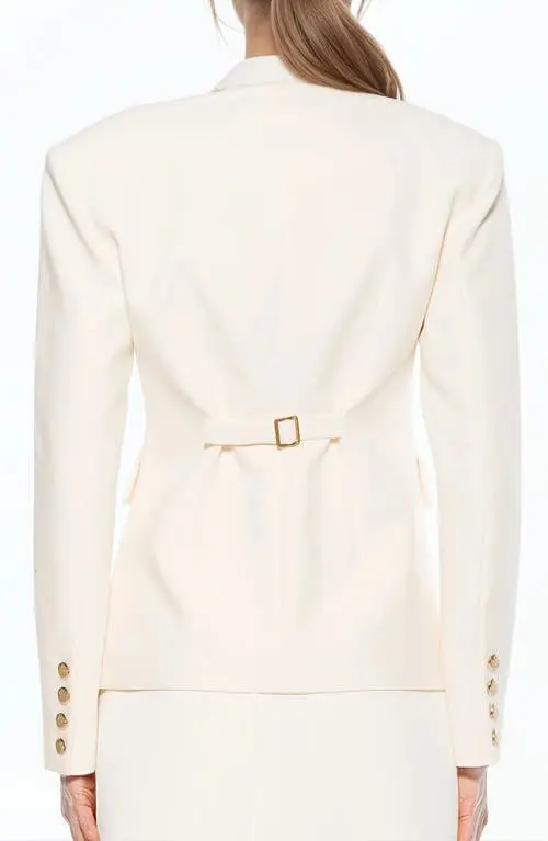 ALEXIA ADMOR Alira Single Button Wrap Blazer - Oat