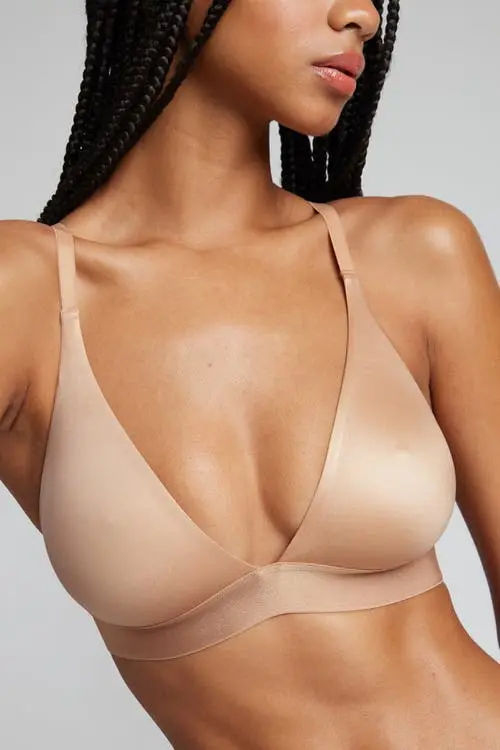 NEGATIVE UNDERWEAR Glacé Triangle Bra - Buff