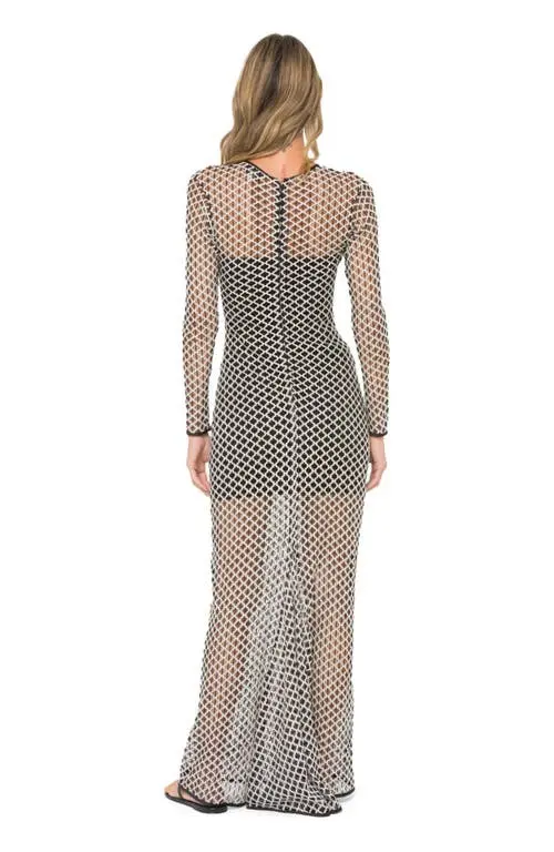 JBQ Gia Fishnet Lace Dress