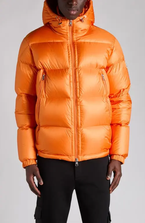 Moncler Rivau Down Hooded Jacket - Jaffa Orange