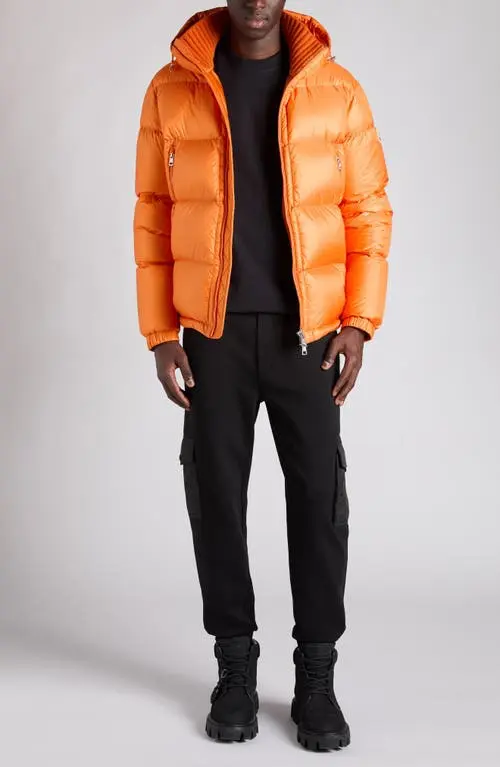 Moncler Rivau Down Hooded Jacket - Jaffa Orange