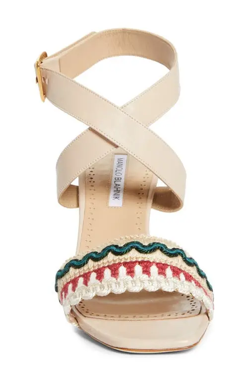 Manolo Blahnik Mabeco Ankle-strap Sandal