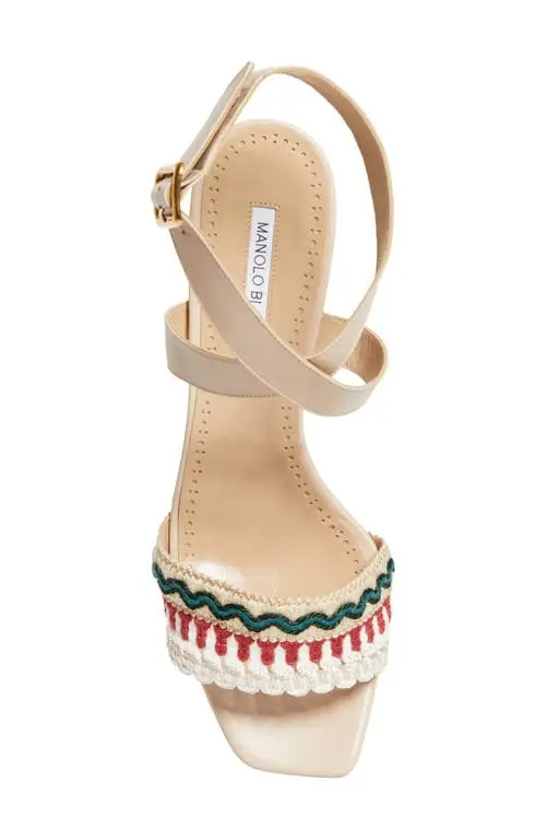 Manolo Blahnik Mabeco Ankle-strap Sandal