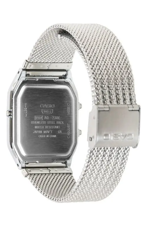 Casio Vintage Analog/digital Bracelet Watch - Silver