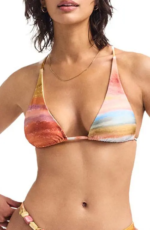Vitamin A® Terra Beaded Triangle Bikini Top - Terra Forms