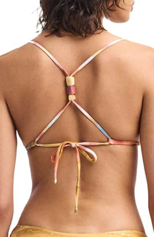 Vitamin A® Terra Beaded Triangle Bikini Top - Terra Forms